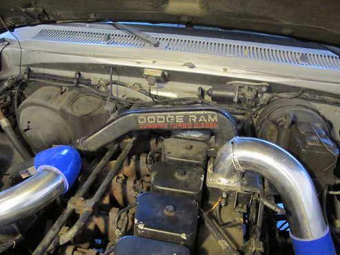 Front Mount Intercooler Charge Piping Pipe Tube Kit For 89-91 Dodge Ra ...